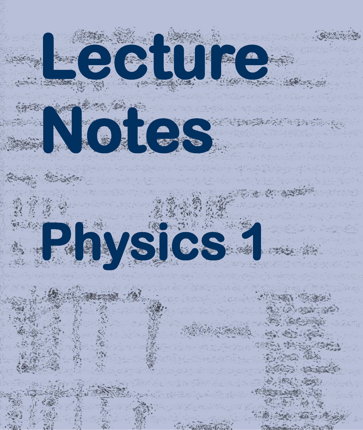 WMI: Lecture Notes
